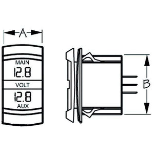 Shop for Sea-Dog Cobra Dual Voltmeter - Rocker Switch Style, 4216361