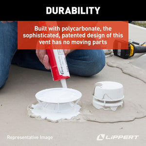 Shop for a Lippert 360 Siphon® Roof Vent Cap-White